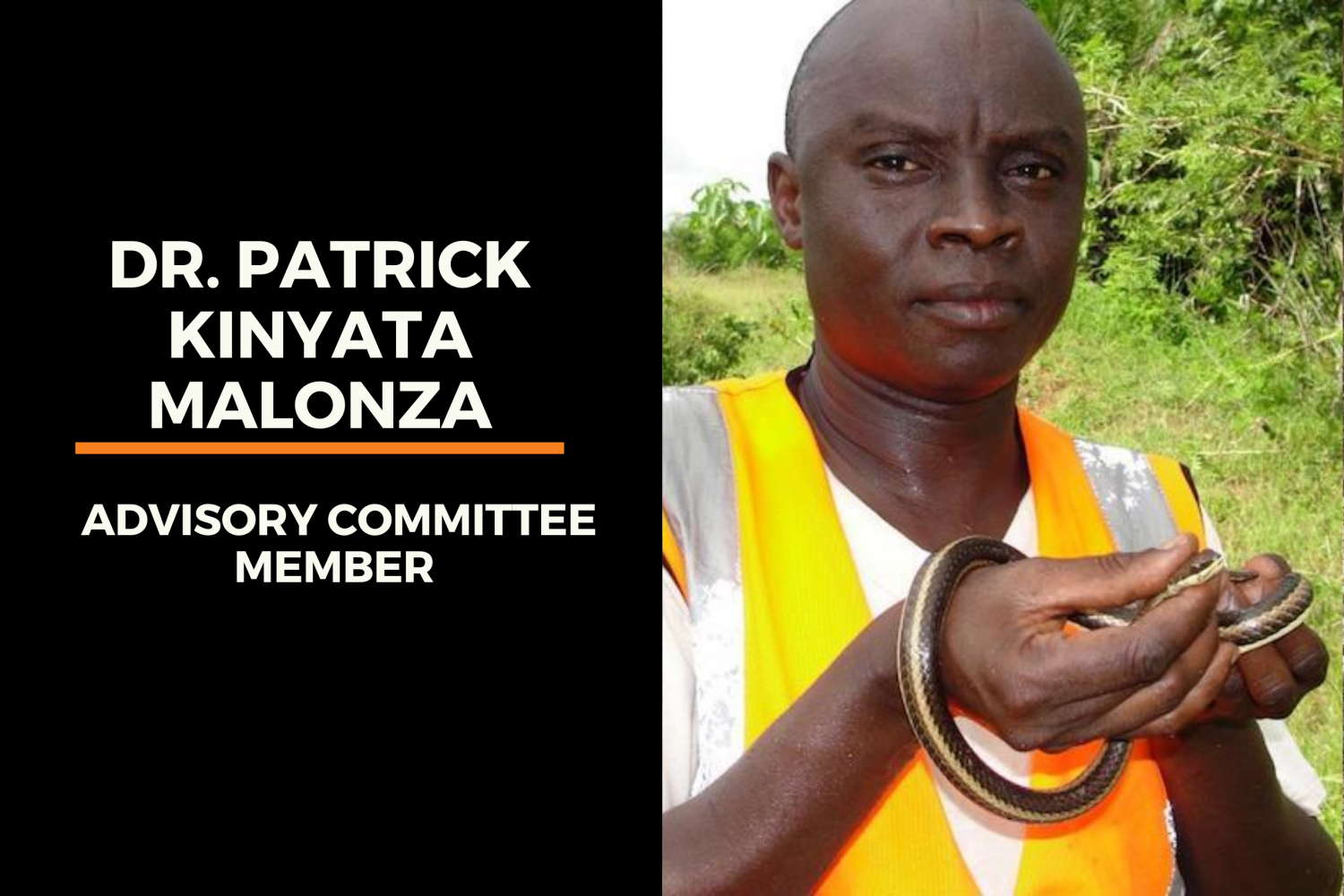 Dr. Patrick Kinyata Malonza - Save The Snakes